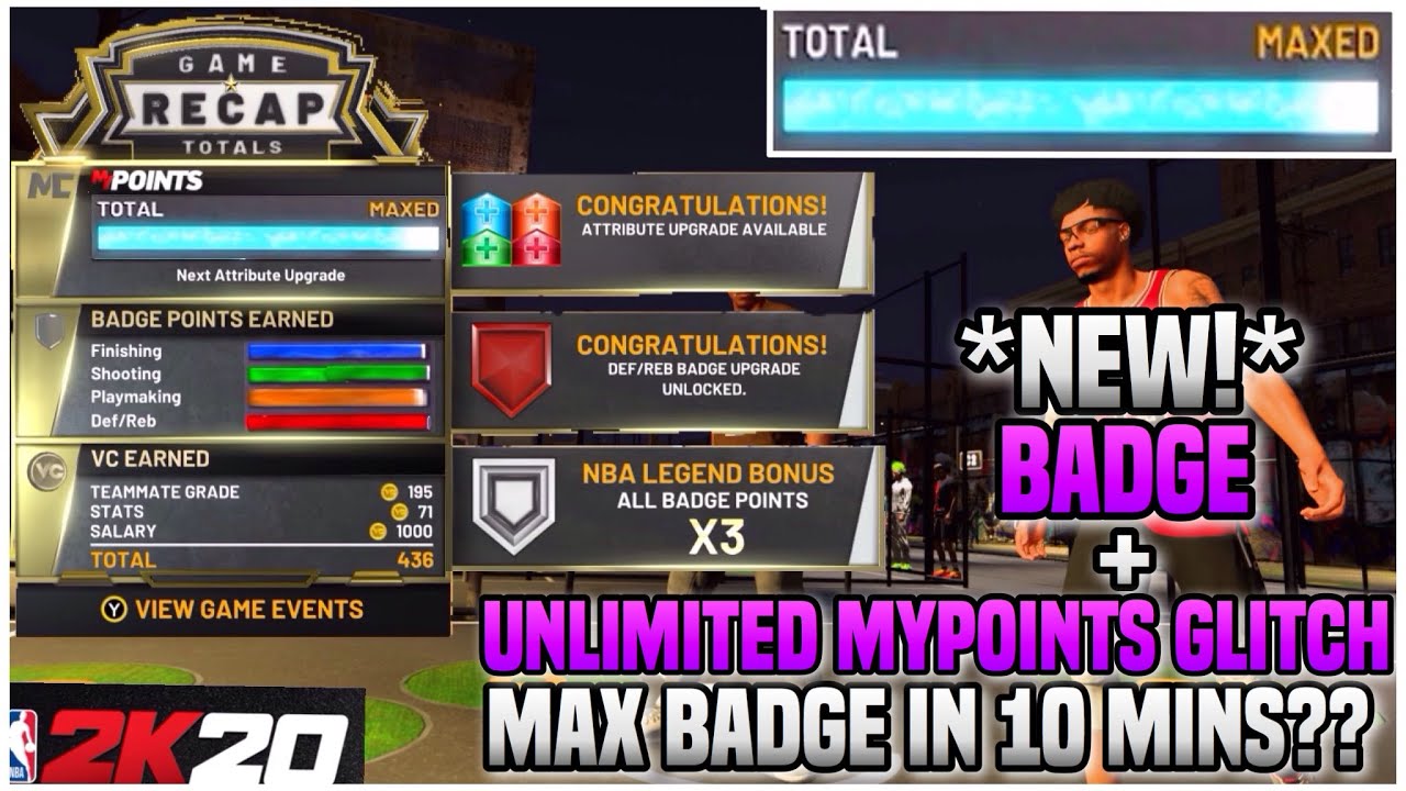 *NEW* 100% WORKING NBA 2K20 BADGE + MYPOINTS GLITCH! *MAX BADGES IN 10 ...