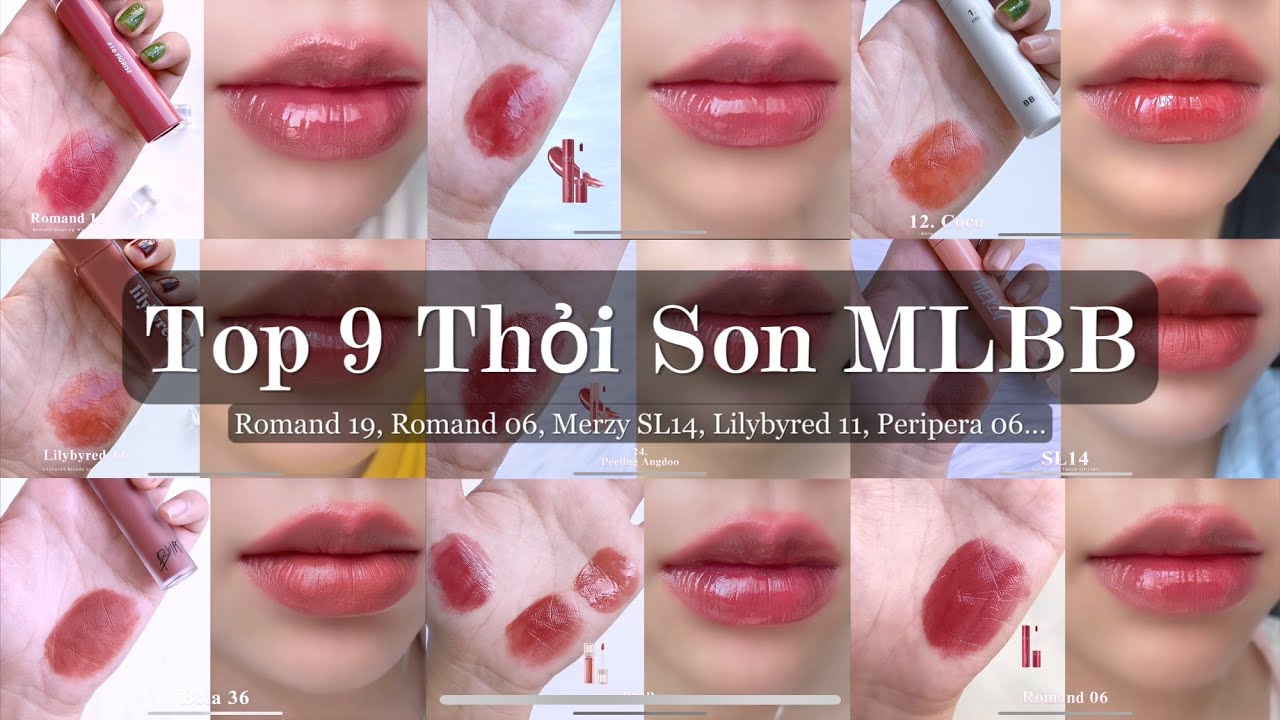 Top 9 Thỏi Son MLBB Cho Da Ngăm | Romand 19, Romand 24, Merzy SL14 ...