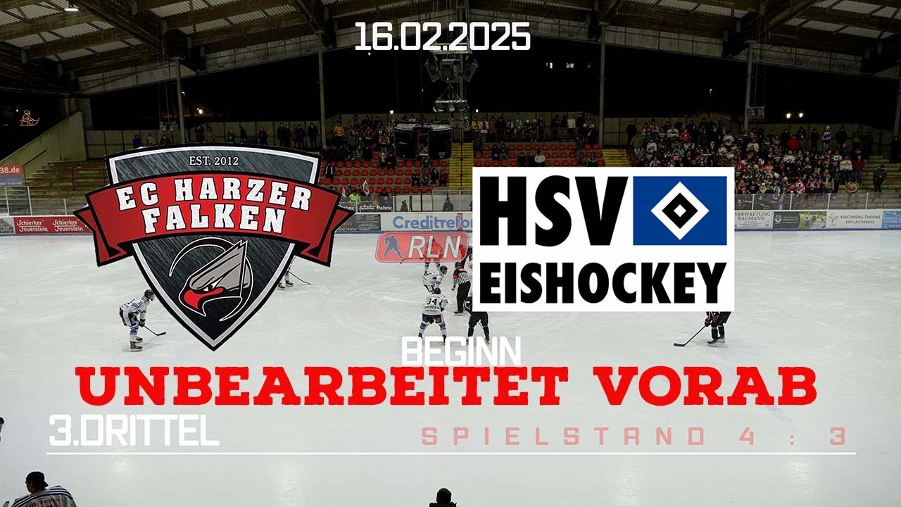 3.Drittel HFA HSV 16.02.2025 - YouTube