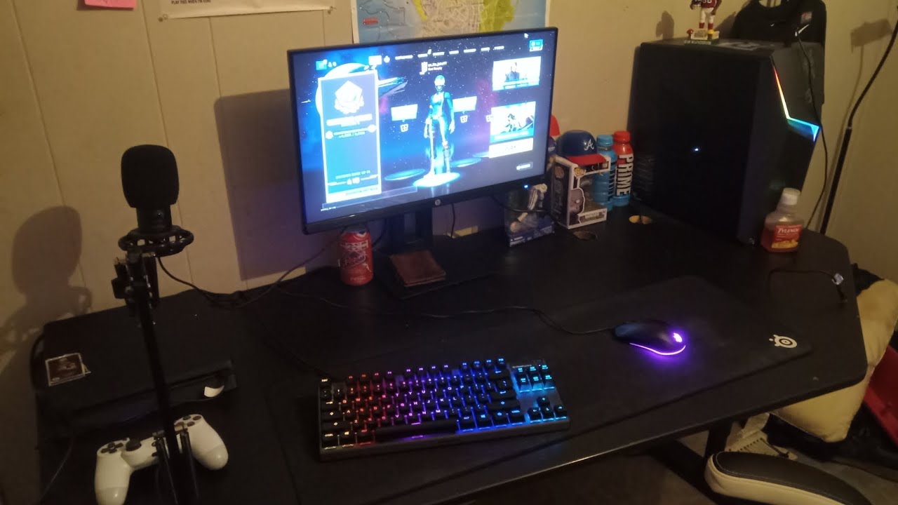 Ps4 console gaming set up tour - YouTube