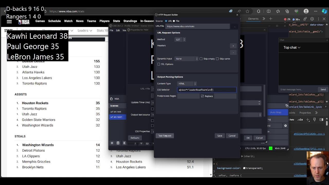 OBS realtime HTML data scraping [Live Tutorial] - YouTube