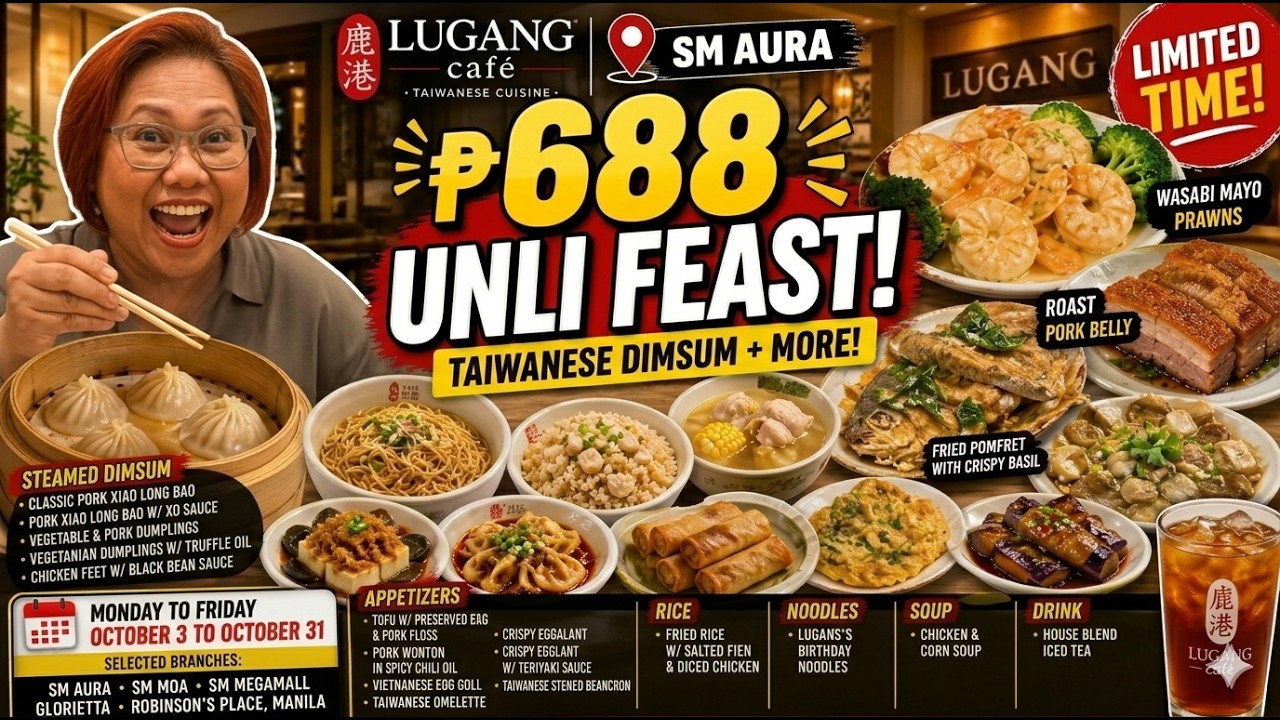 Lugang Cafe at SM Aura |FOOD TRIP - YouTube