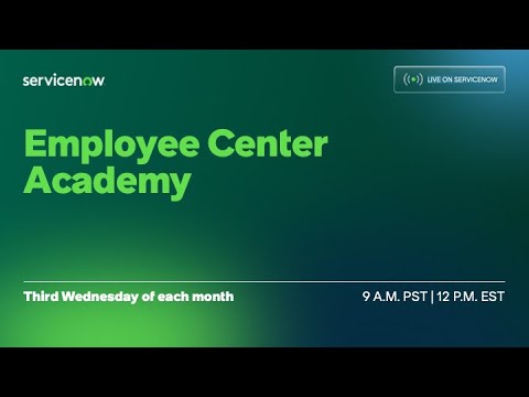 Employee Center Academy - YouTube