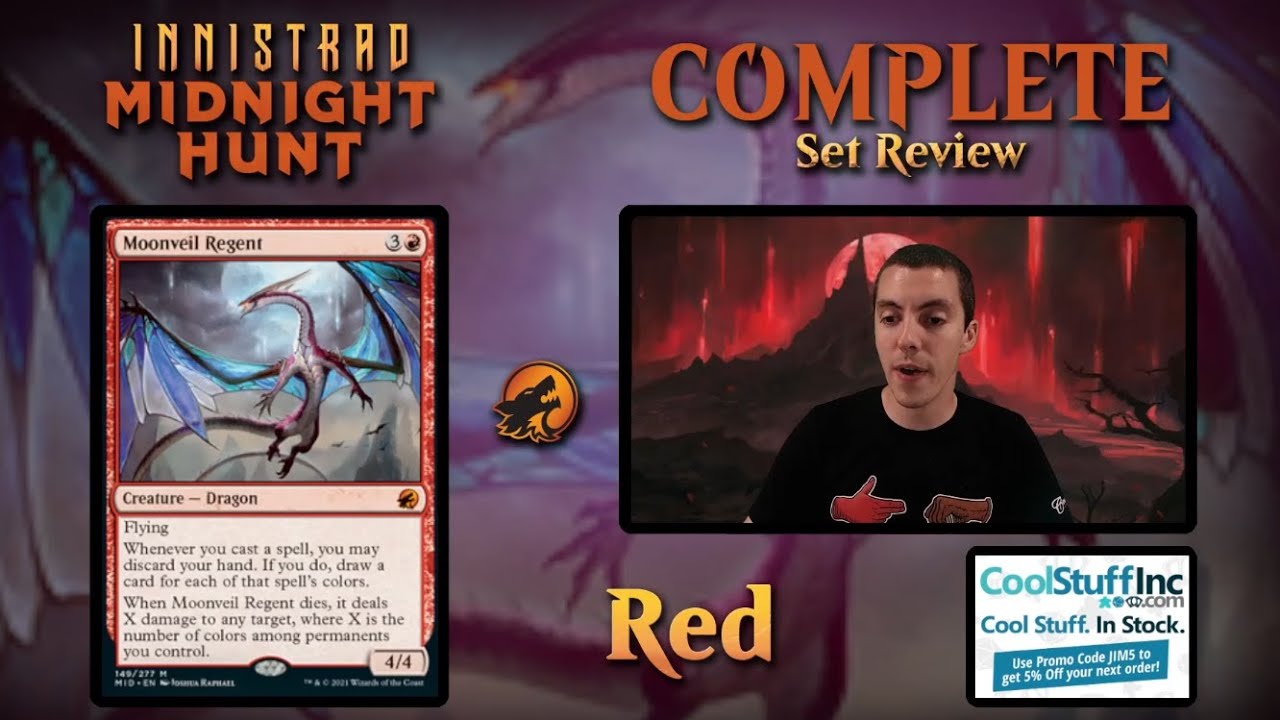 🔴 Complete Set Review - Innistrad: Midnight Hunt - Red Cards ...