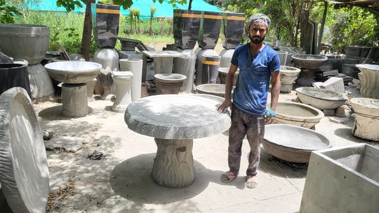 Creative Garden Cement Table ideas DIY Cement Table for Home Decor ...