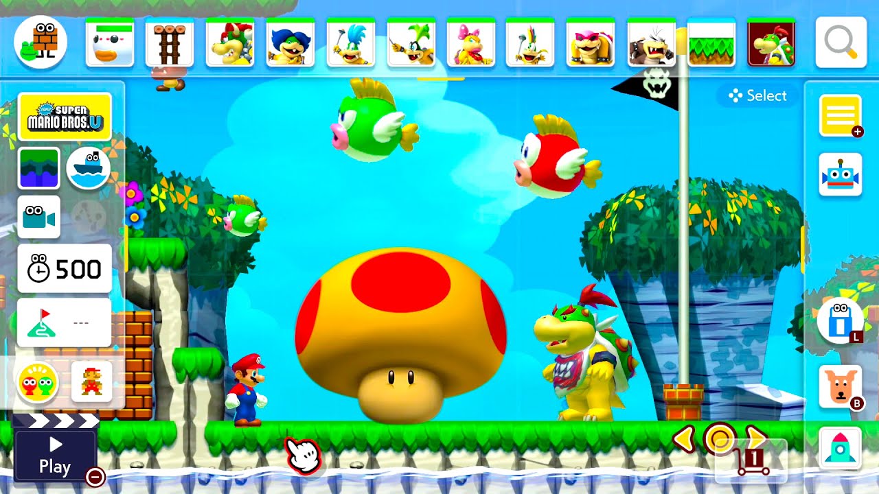 Super Mario Maker 2 BEACH THEME!!! All Bosses Course Maker Experiment ...