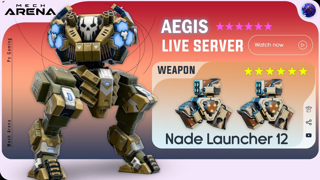 Aegis Nade Launcher 12: You HAVE to Try This Combo! Mech Arena - YouTube