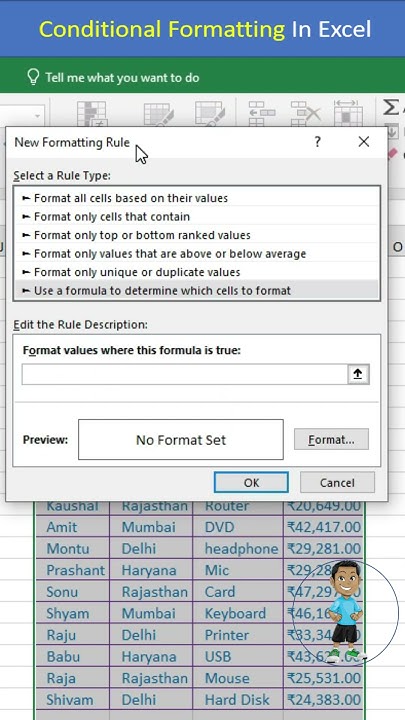 Advanced Conditional Formatting Excel Interview Question #excel #exceltips #exceltutorial # ...