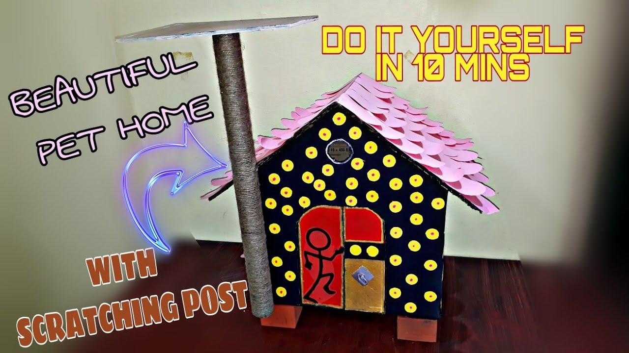DIY Pet House | DIY Cat house | Beautiful House for Dogs and Cats | How ...
