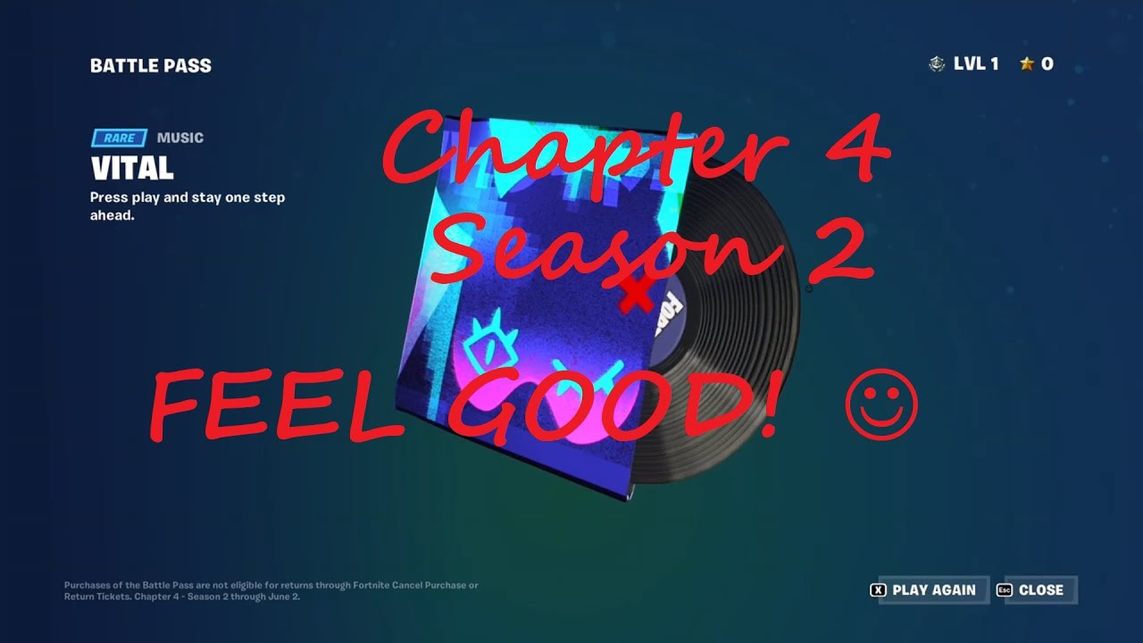 Fortnite Chapter 4 Season 2 Battle Pass Music Vital MEGA Rap 1 HOUR ...