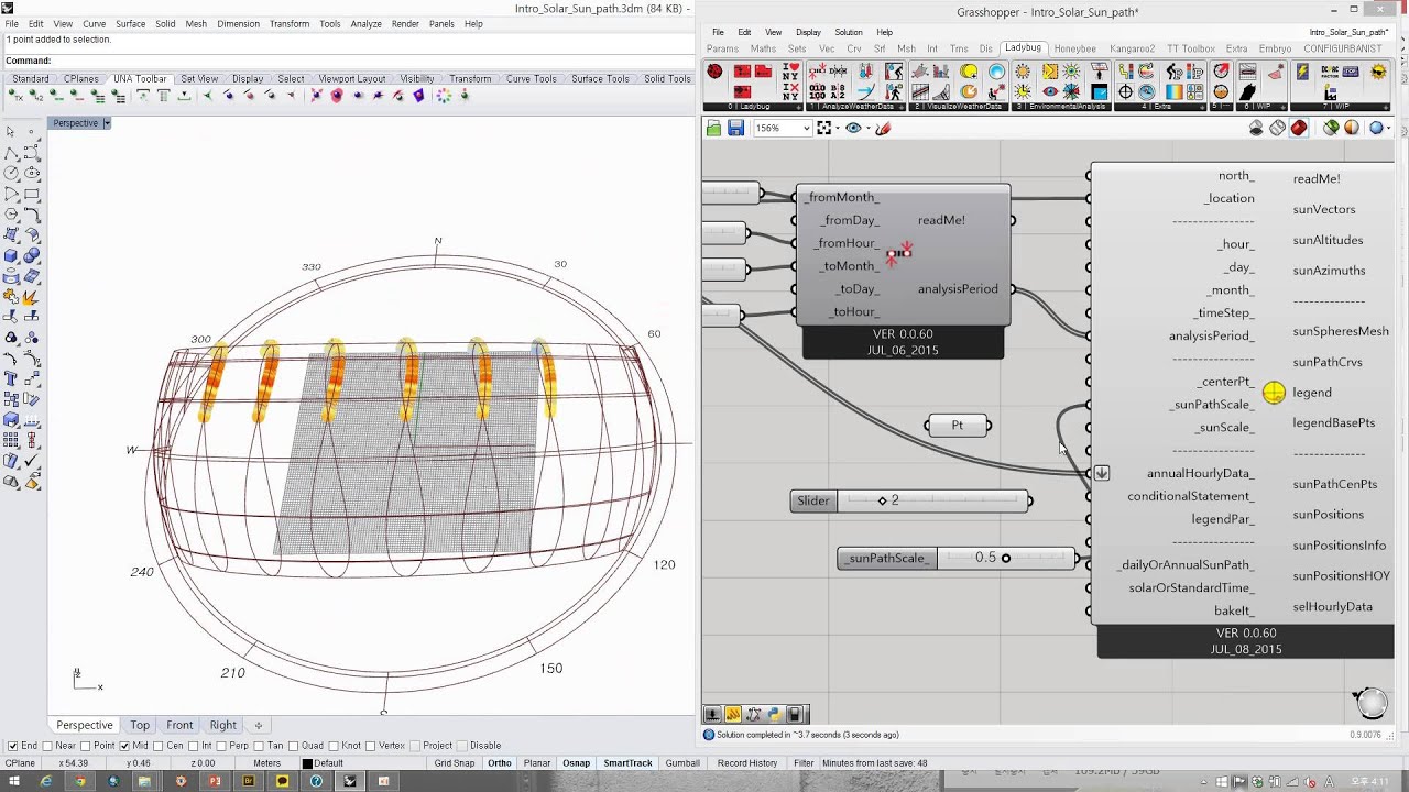 01 grasshopper sunpath - YouTube