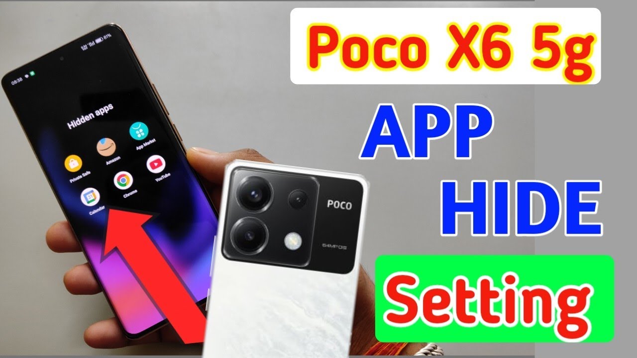 How to hide apps in Poco x6 5g /Poco x6 5g me app hide kaise kare/ app ...