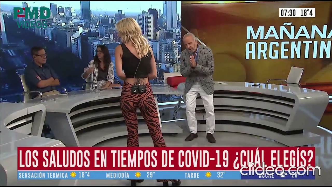 sofia fidalgo cola en calza en c5n - YouTube