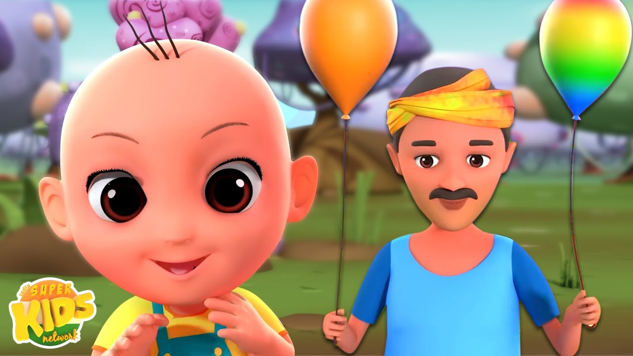 Gubbare Wala Hoon, गुब्बारे वाला, Hindi Cartoon and Nursery Rhymes ...