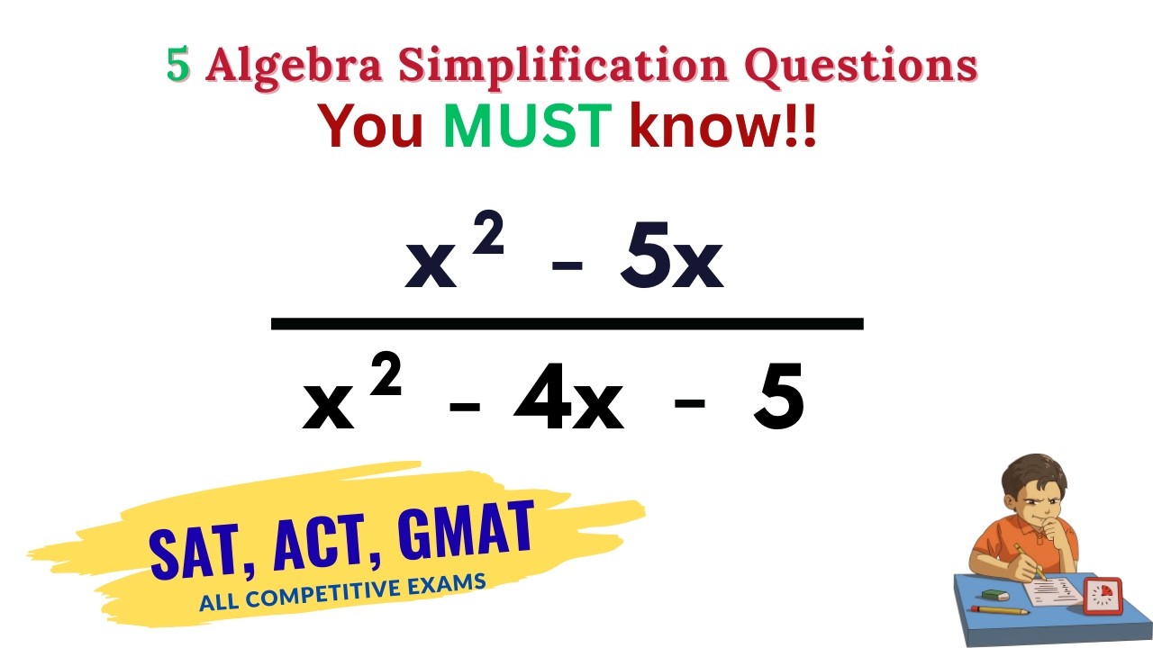 5 Algebra Questions That Stump 90% of Students | SAT, GMAT, ACT - YouTube