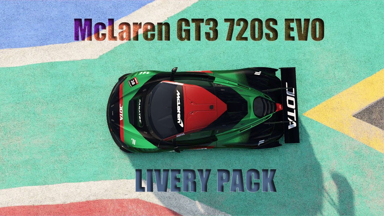 Automobilista 2 I Mclaren GT3 720 S EVO Livery Pack - YouTube