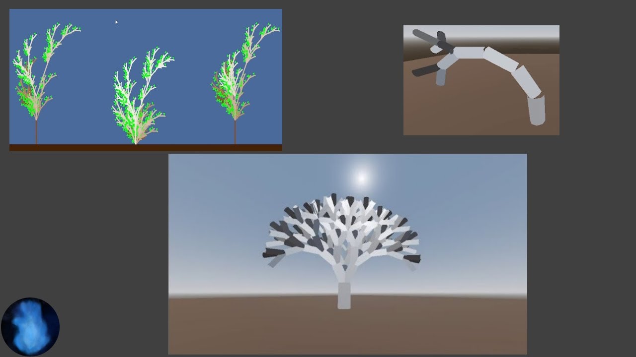 Godot 4 - Procedural plants generation using L-system 7 - 2D final touch, going into 3D - YouTube