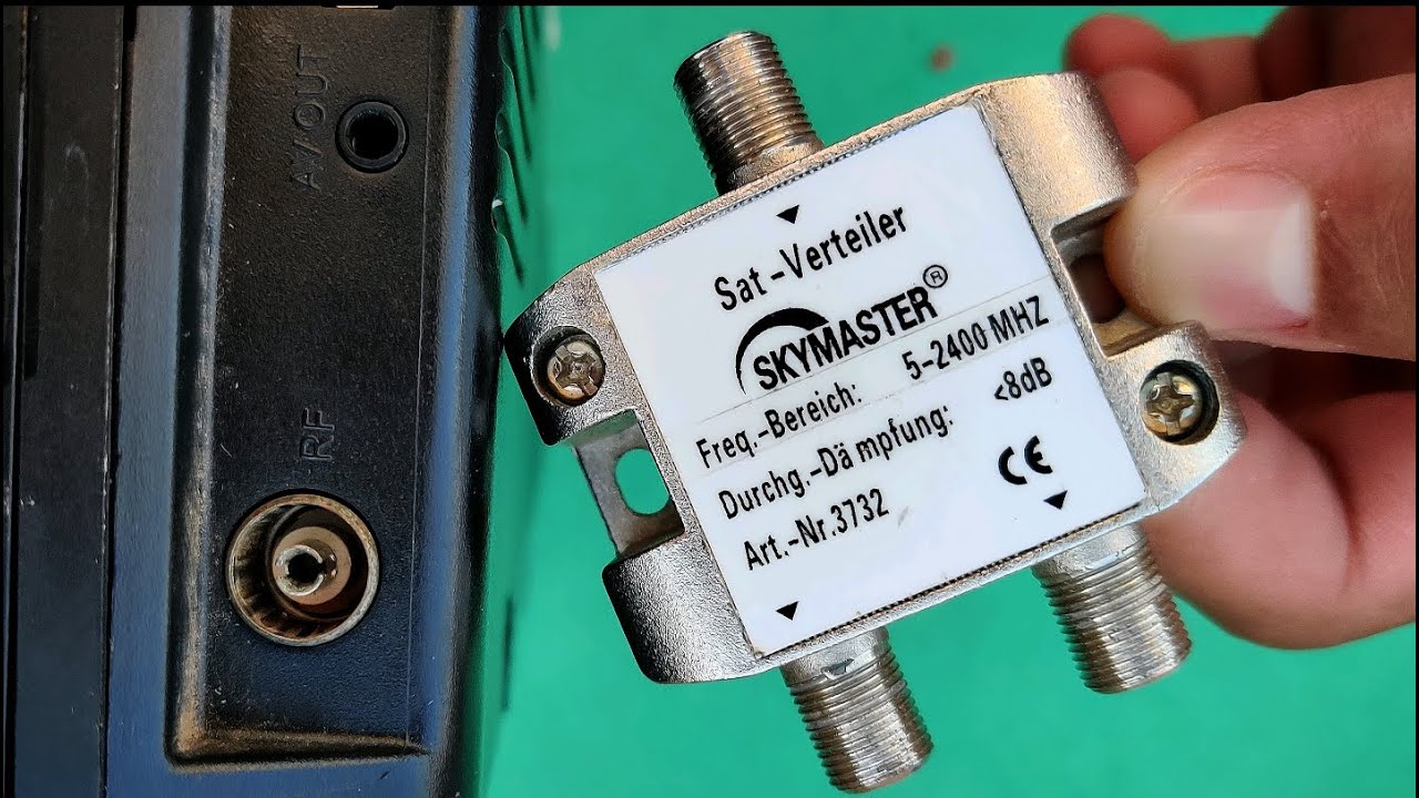 Convert TV switch to TNT antenna for DTVHD channels - YouTube