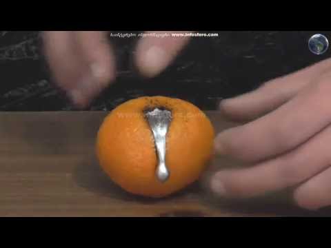 Erimiş Alüminyum mandalinanın içine dökülürse ne olur?