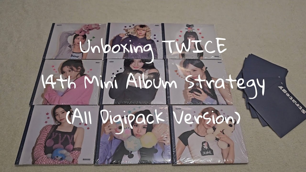 [UNBOXING] TWICE 14th Mini Album "Strategy" (All Digipack Versions ...