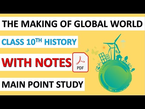 THE MAKING OF GLOBAL WORLD CLASS 10TH HISTORY WITH NOTES PDF ...