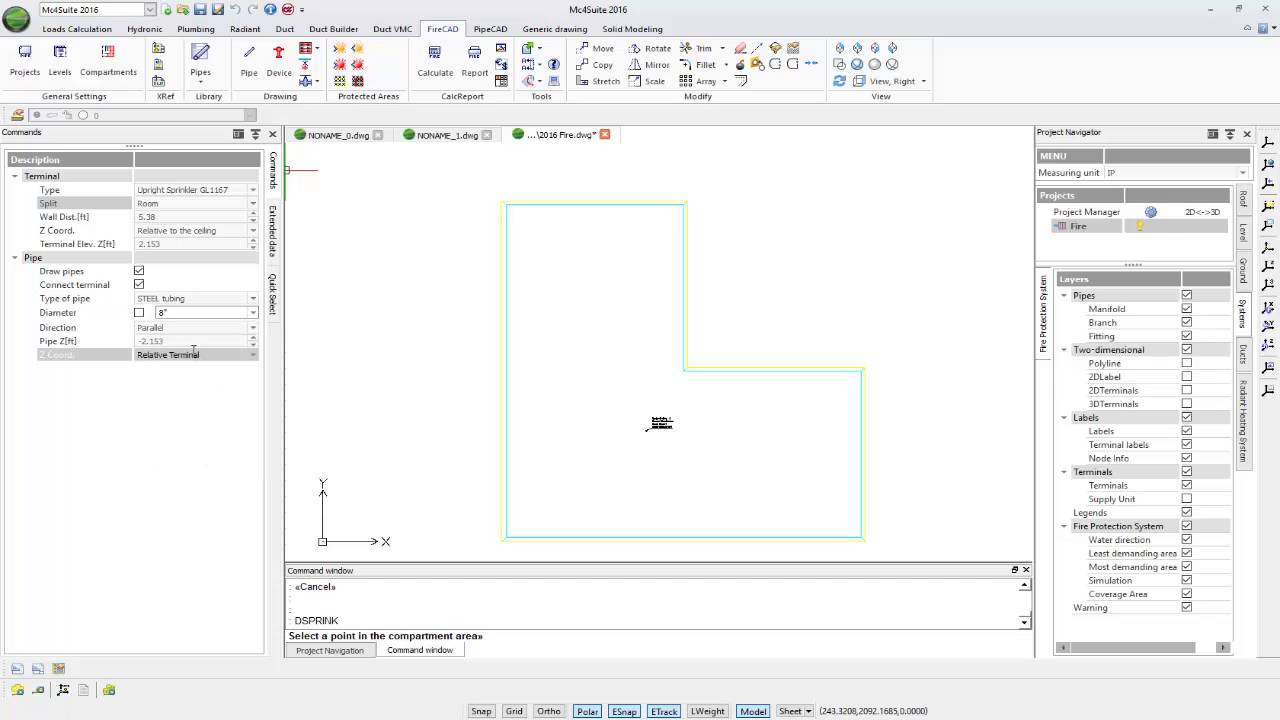 FireCad - Sprinkler Array - YouTube
