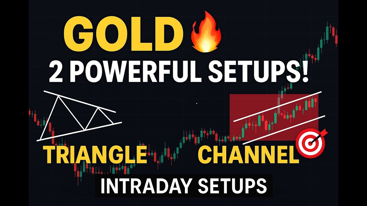 2 POWERFUL GOLD SETUPS You Can't Miss! 🟡 Triangle + Channel + Zones ...