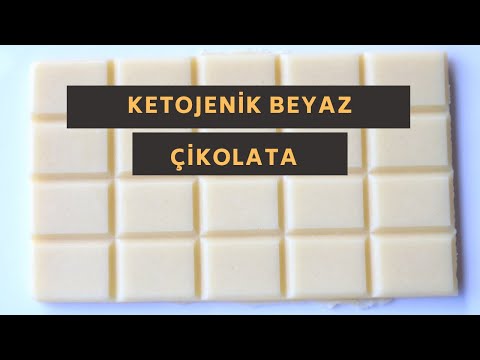 Keto Beyaz Çikolata | Homemade White Chocolate without Rafined Sugar