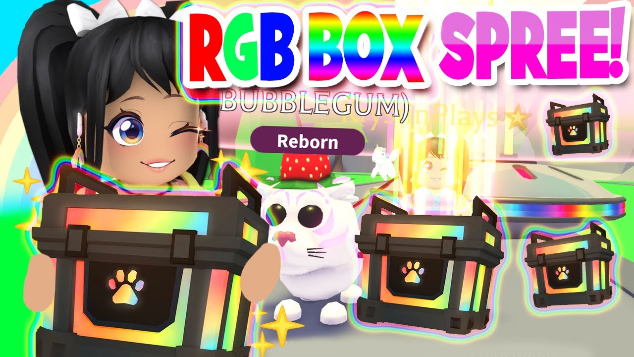 I'M ADDICTED! *RGB BOX OPENING SPREE* ADOPT ME UPDATE (roblox) - YouTube