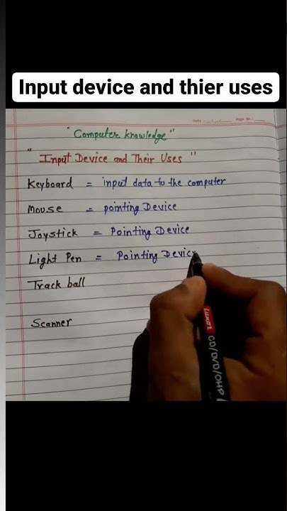 Input Devices And Thier Uses Shorts Computer Excel Exceltricks Inputdevices Youtube