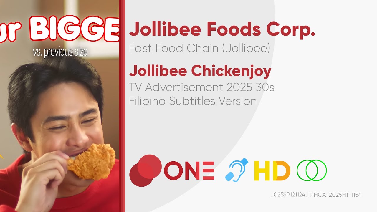 Jollibee Chickenjoy TV Ad 2025 30s (Philippines, Filipino Subtitles ...