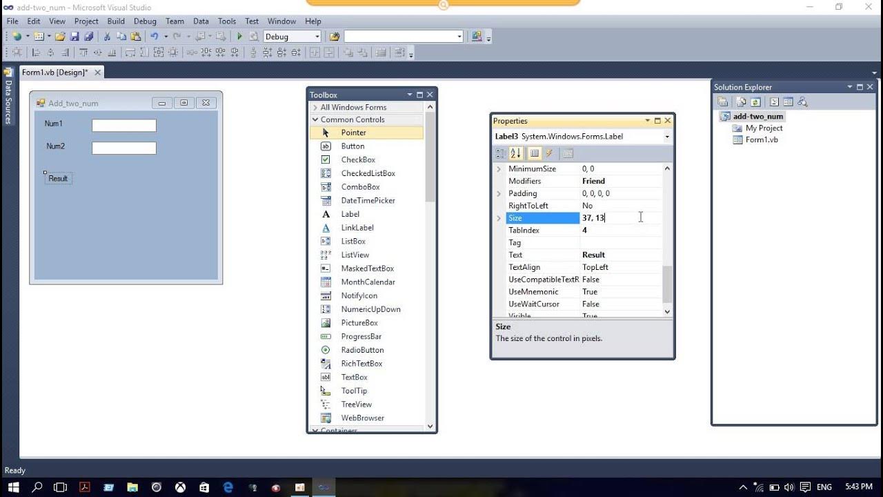 Visual Basic In Nepali: VB.Net Tutorials | How to add two number in VB.Net In Nepali By - NP ...