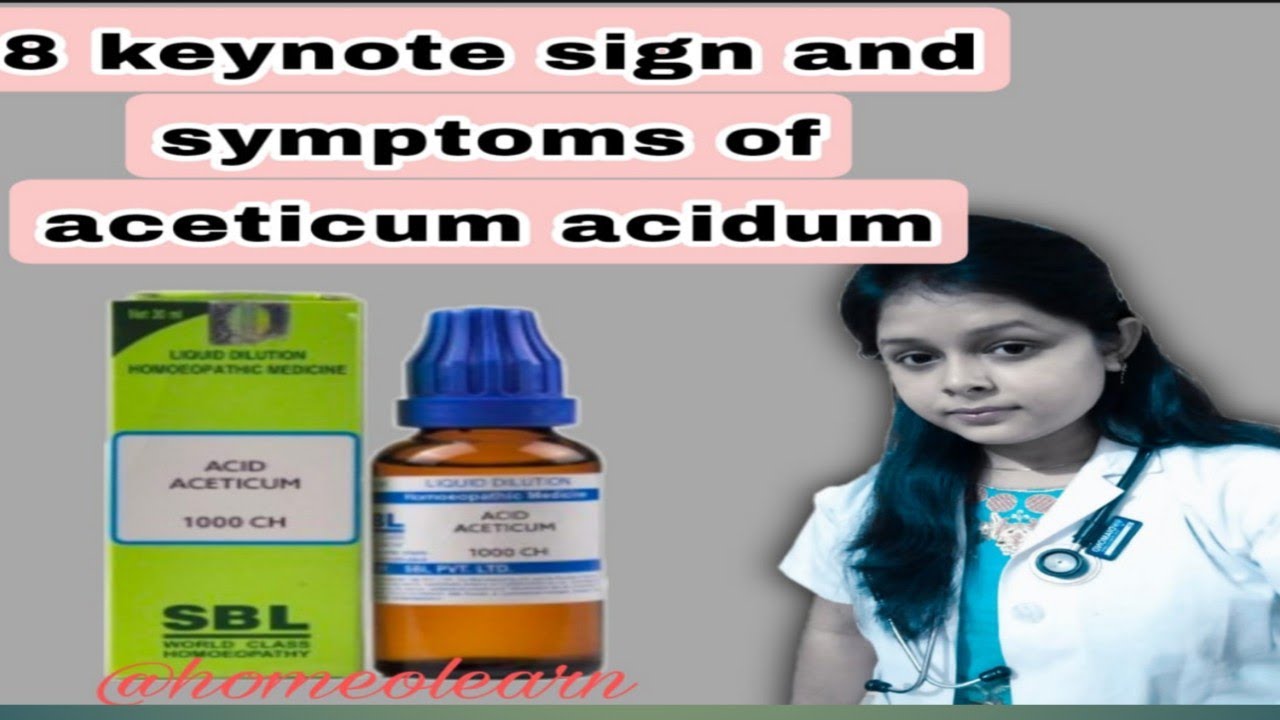 Homeopathy medicine aciticum acidum/keynote symptom - YouTube
