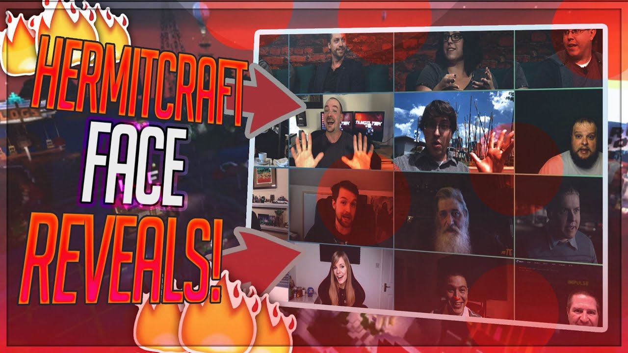 Every Hermitcraft Face Reveals So Far #Hermitcraft - YouTube
