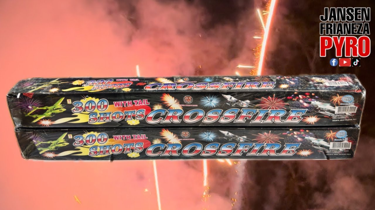 600 shots Black Tiger Crossfire with Tail by Tiger Fireworks | New Year ...