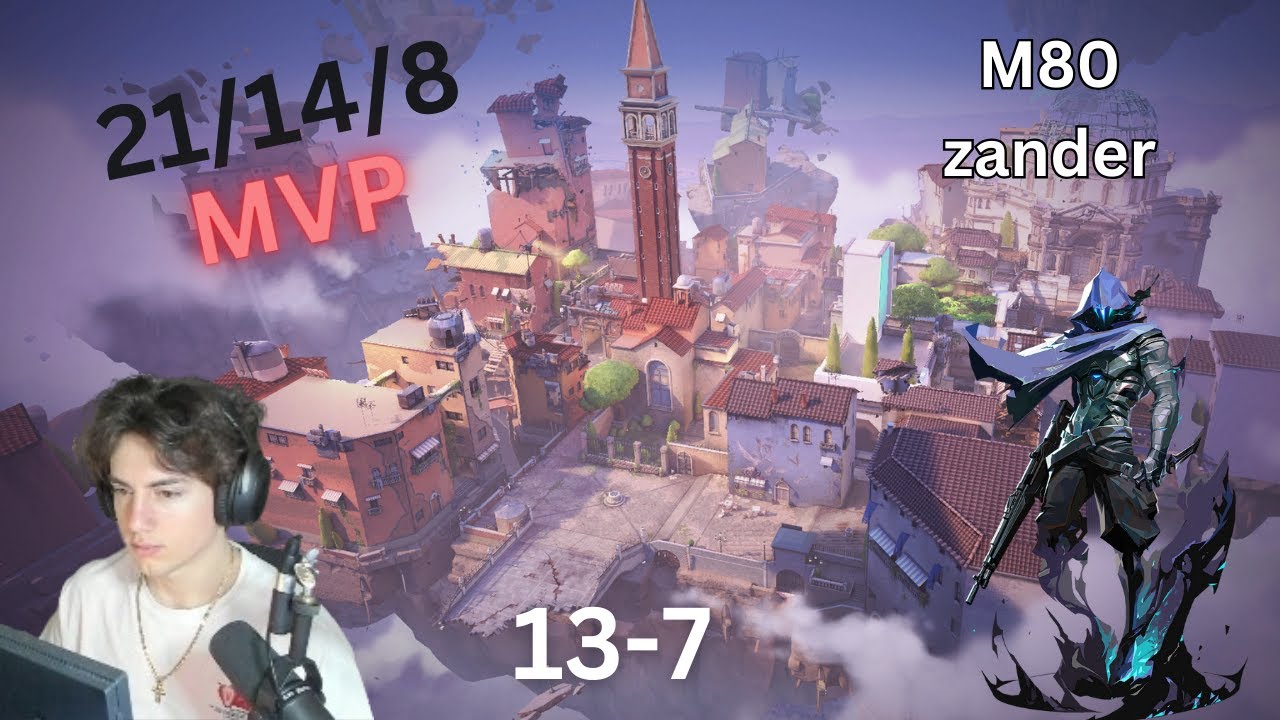 M80 Zander | Omen | Ascent | MVP | 21-14-8 KDA | 13-7 Win | 16/02/24 ...