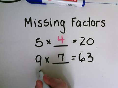 Missing Factors - YouTube