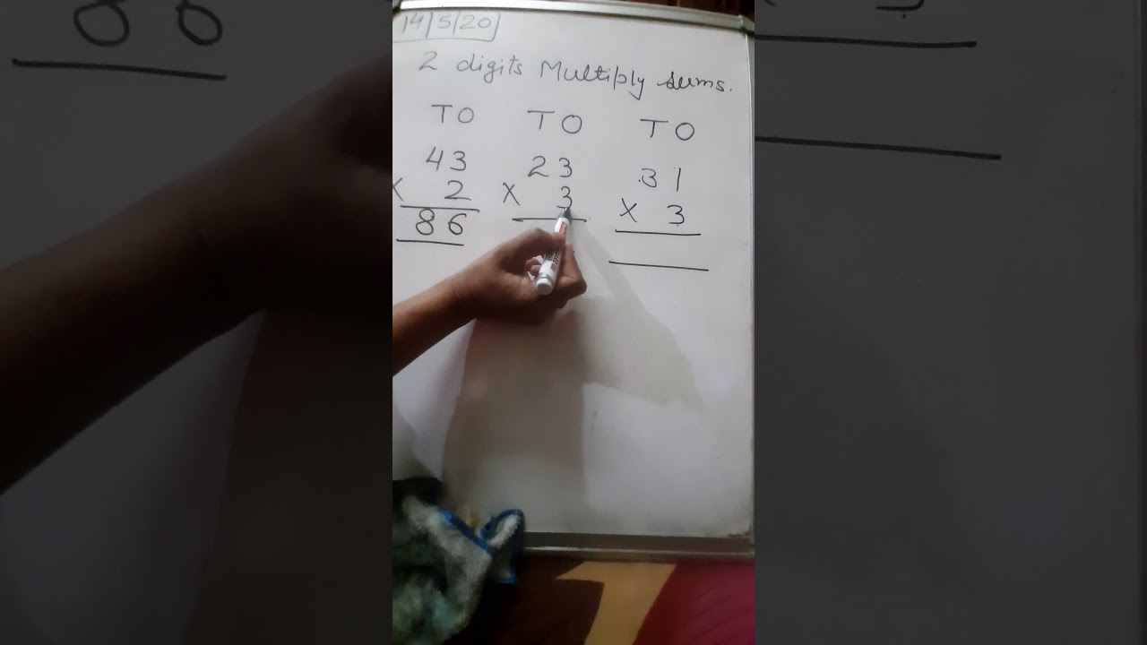 Maths Class 1st Two Digits Multiply Sums By Reena Verma YouTube Maths Class 1st Two Digits Multiply Sums By Reena Verma YouTube