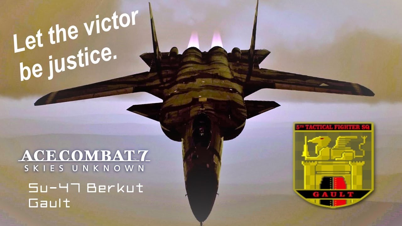 ACE COMBAT 7 - Su-47 Berkut - Gault Skin - YouTube