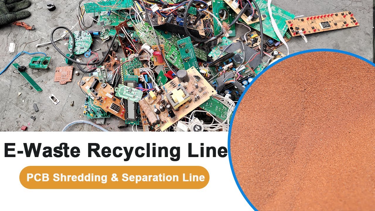 E-Waste PCB Recycling Line | Scrap PCB Board Shredding & Separation ...