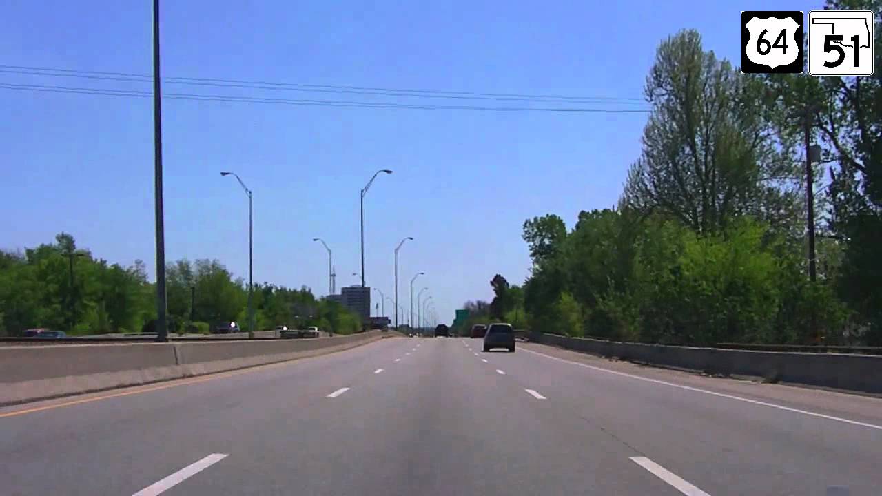 Eastbound State Highway 51, Tulsa to Broken Arrow, OK - YouTube