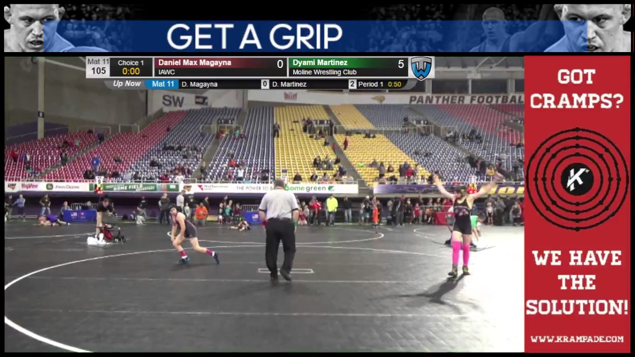 1101 Novice 105 Mat 11 Daniel Max Magayna IAWC vs Dyami Martinez Moline ...