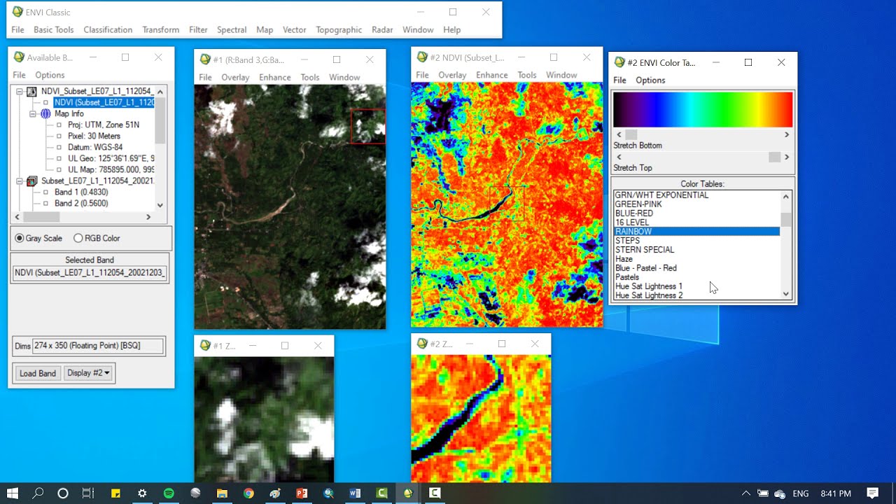 12. ENVI Image Processing: NDVI Generation - YouTube