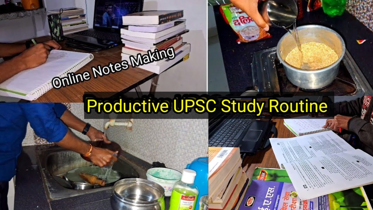 12 hour Productive UPSC Study Routine 📚 || A day in the life of upsc aspirant || UPSC || IAS ...