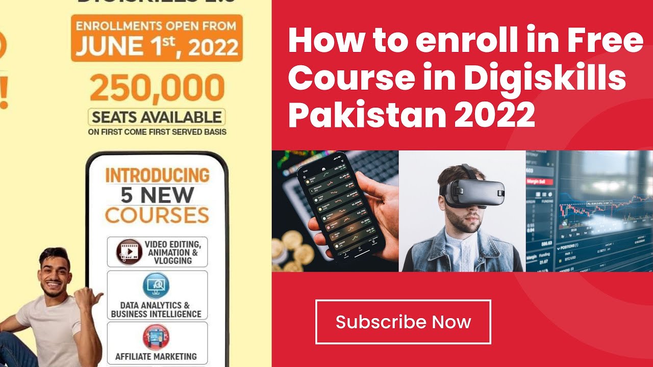 How to enroll in Free Course in Digiskills Pakistan 2022 - YouTube