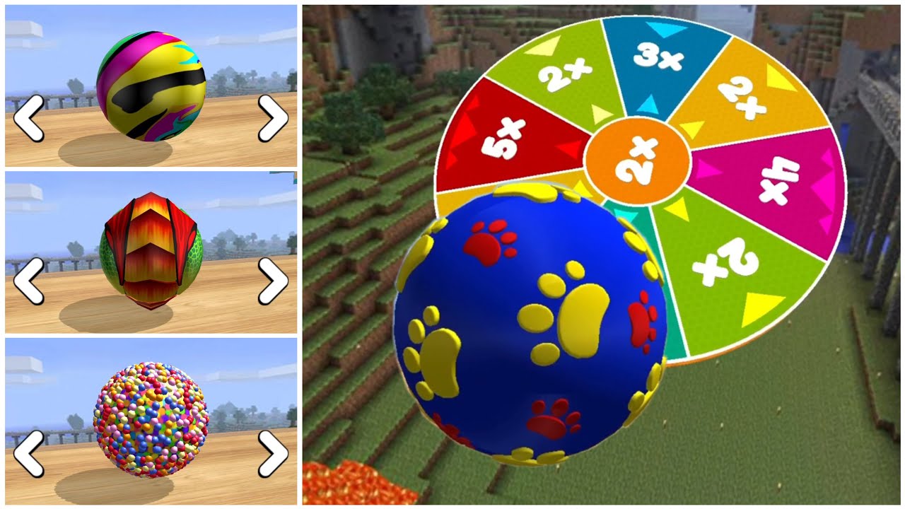 Enjoy super playtime with pretty 4 balls in (Minecraft world) - going ...
