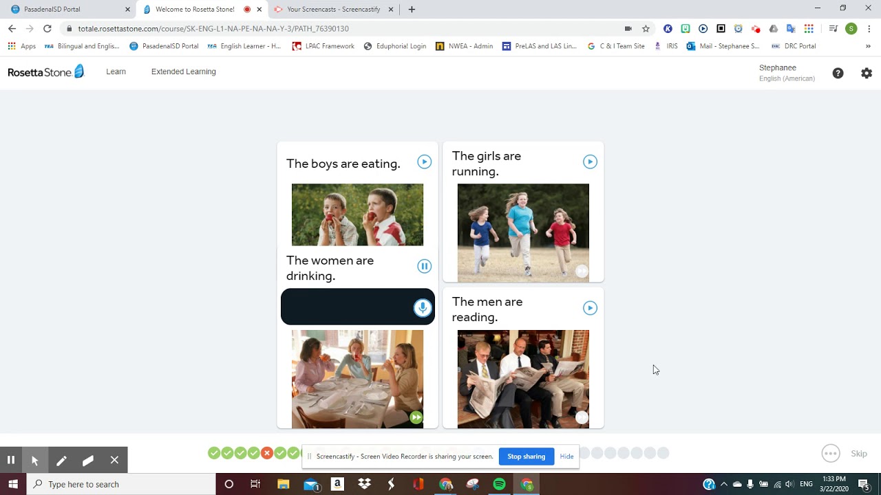 Rosetta Stone with Internal Computer Mic: Works Great! - YouTube
