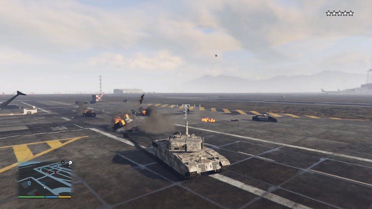 Tank Rampage at the Airport - YouTube