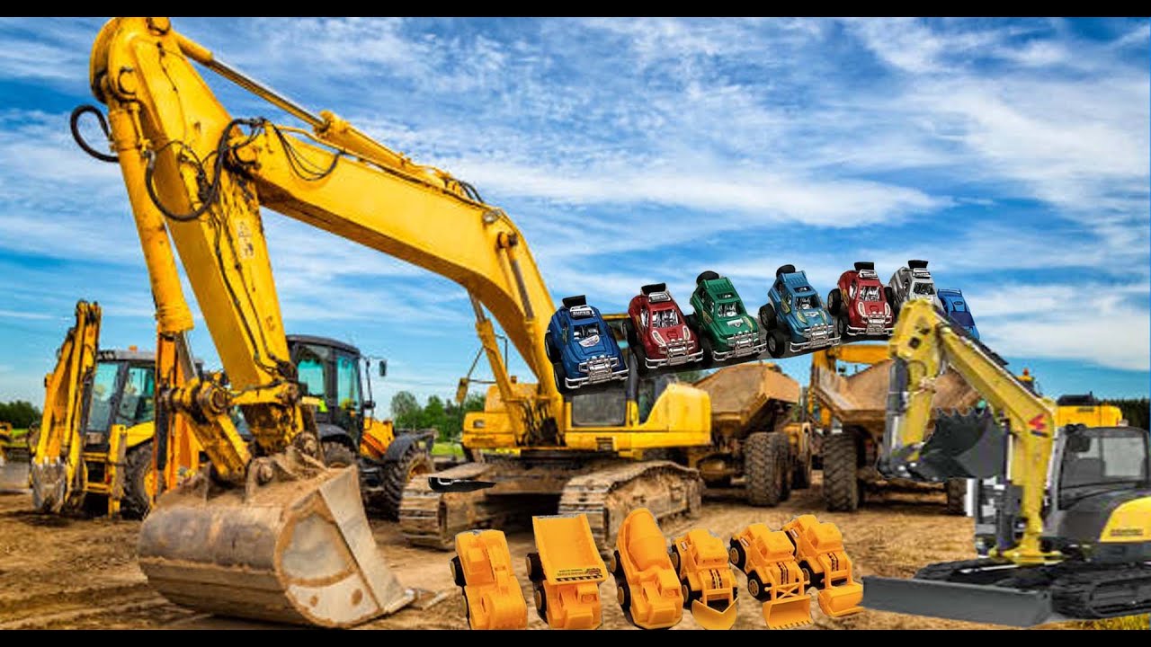 Excavators for Children and Truck for Children | Videos for kids 03 ...