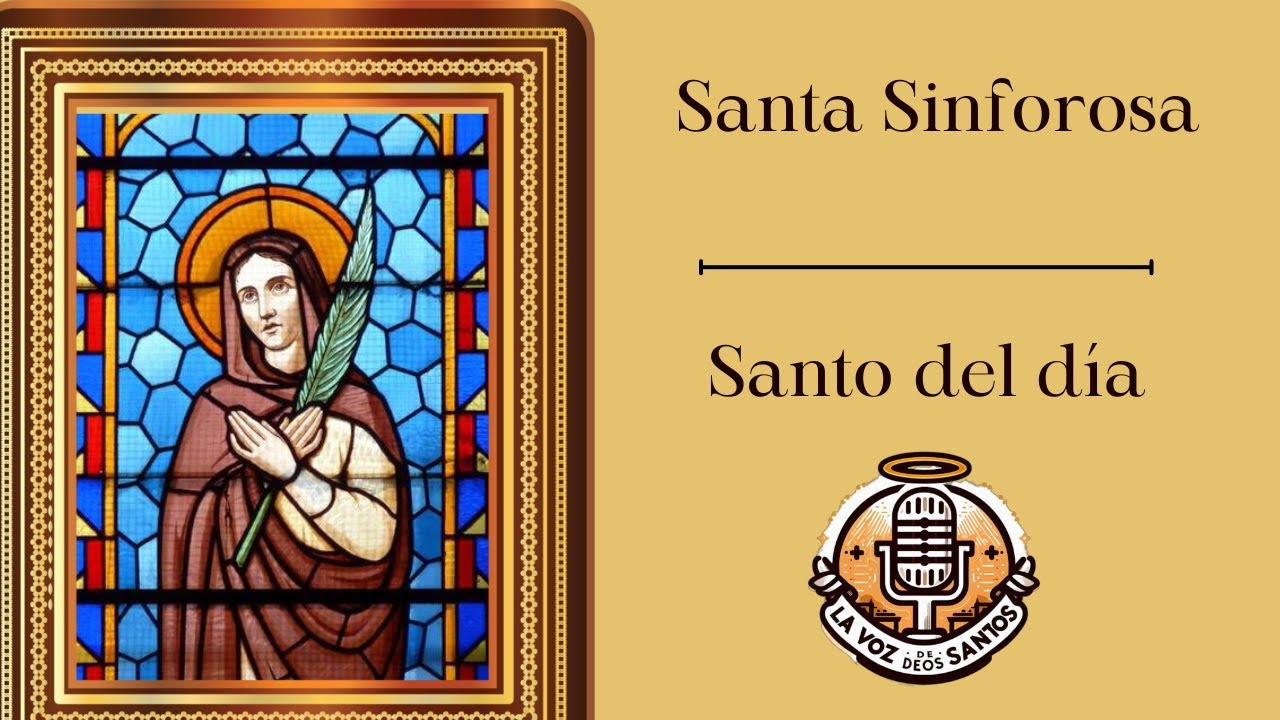 Santa Sinforosa | Santa del día 18 de Julio - YouTube